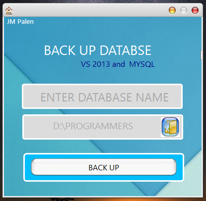 Back Up MySQL Database | SourceCodester